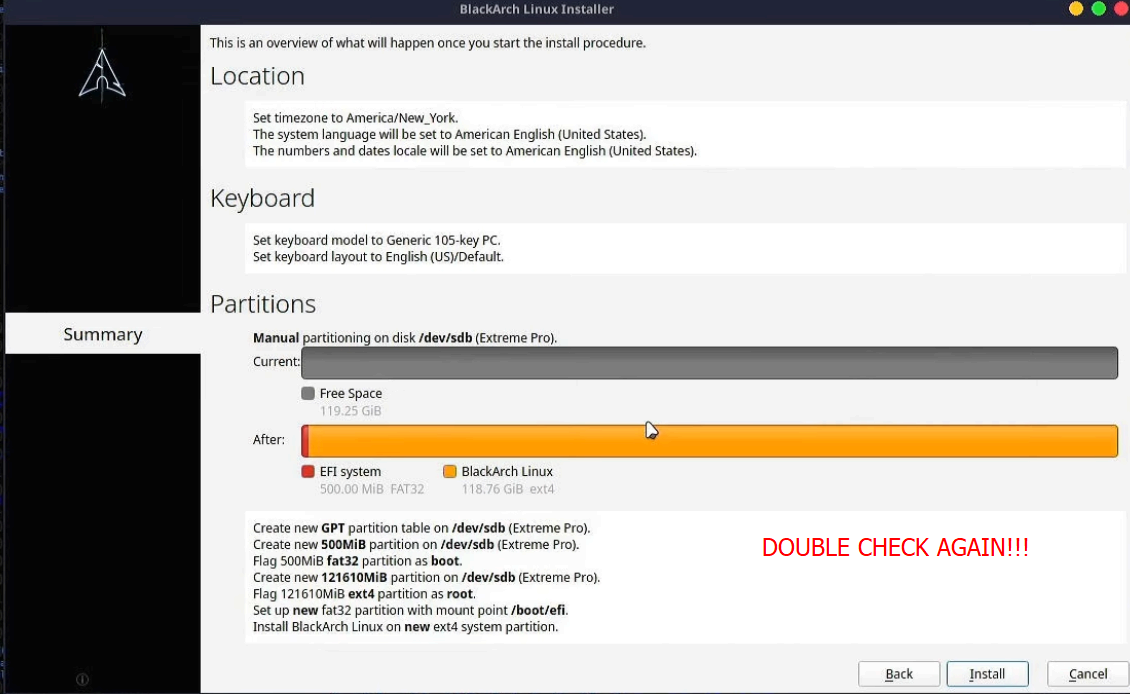How to install BlackArch in USB with persistence! | JuanBelin